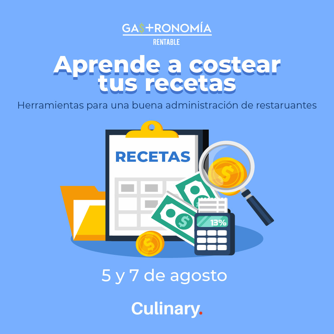 Aprende a Costear tus Recetas – Culinary Art School