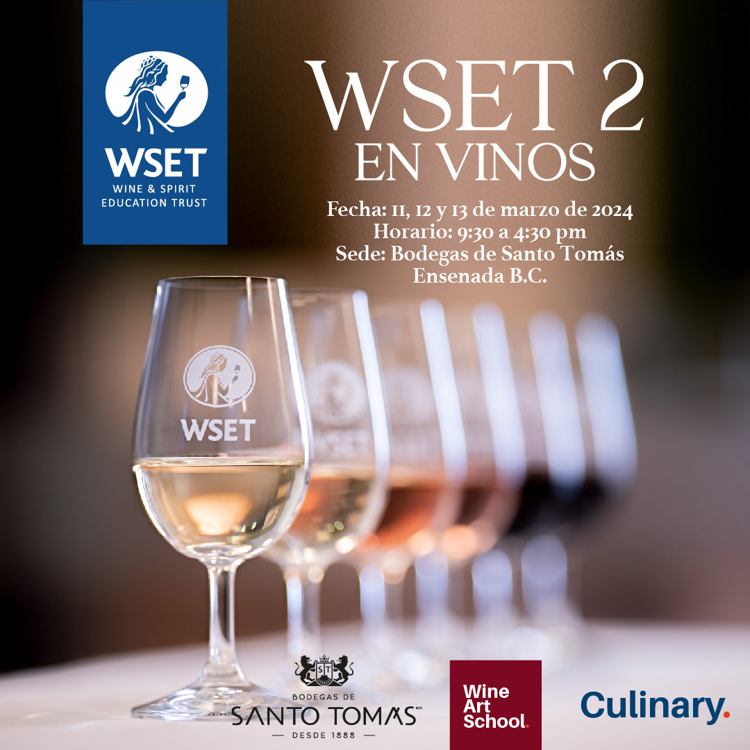 WSET en Vinos Nivel 2 - Ensenada – Culinary Art School
